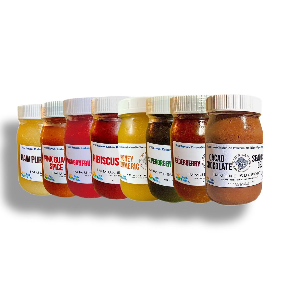 12 Assortment We Pick Seamoss Gel- Wholesale Prices – Rainbow Root Teas