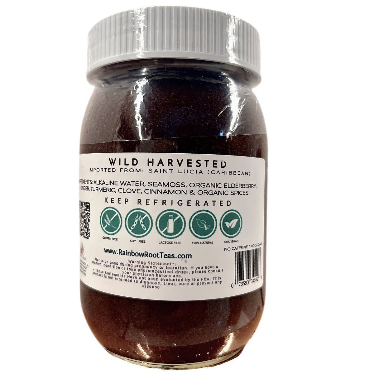 Organic Elderberry Seamoss Gel (Wild Harvest) – Rainbow Root Teas