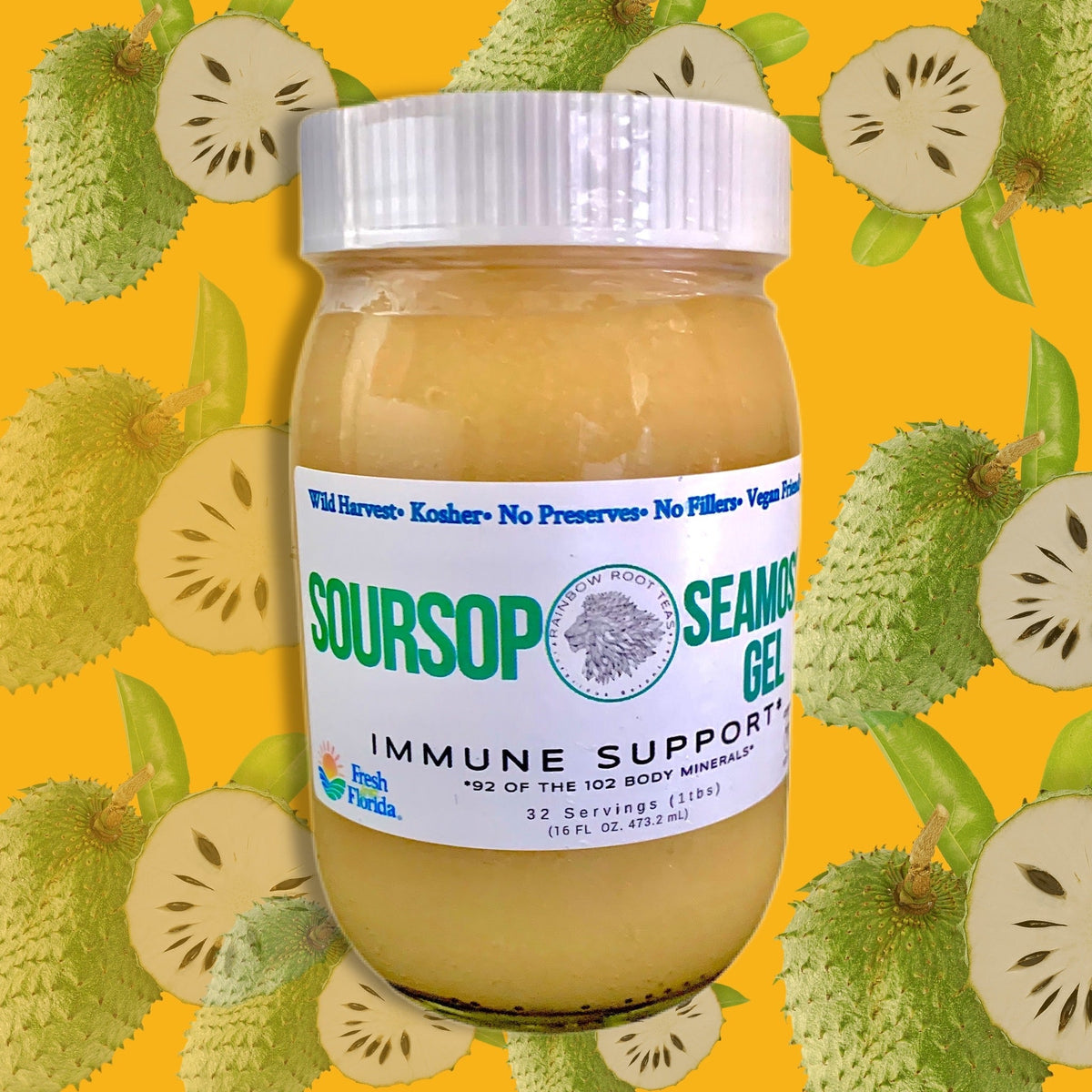Soursop Seamoss Gel (Wild Harvest) – Rainbow Root Teas